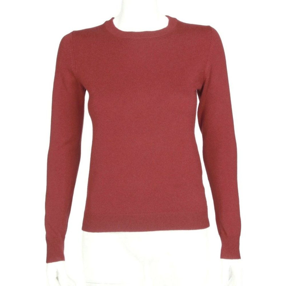 Uniqlo Beautiful Bordeaux Color Cashmere Sweater Wome… - Gem